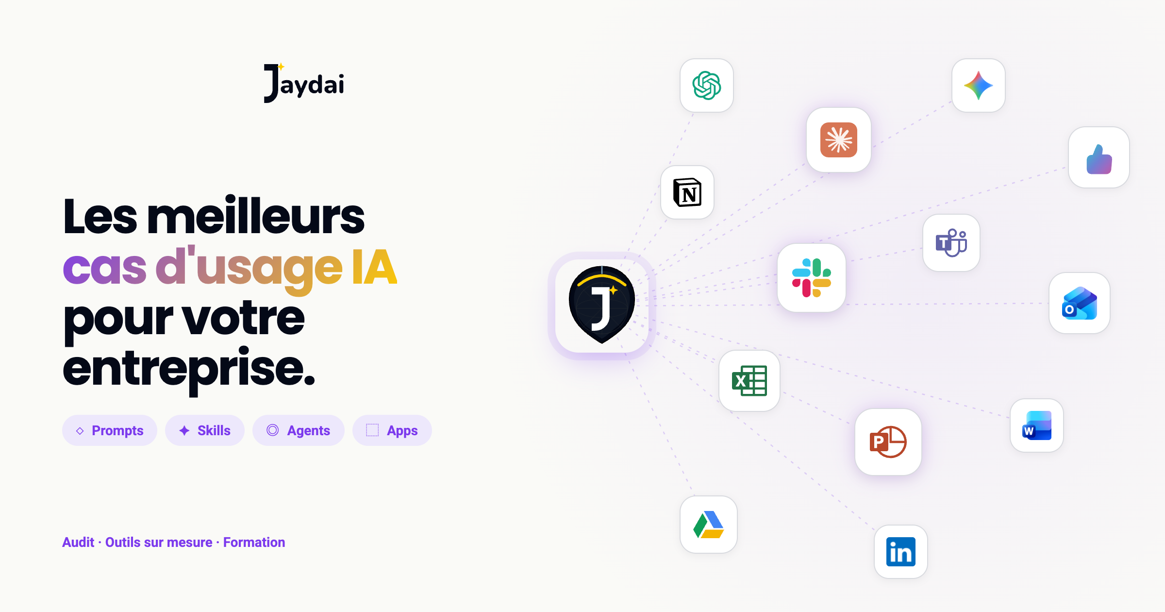 Jaydai — La plateforme d'adoption IA qui rend toute votre équipe plus ...